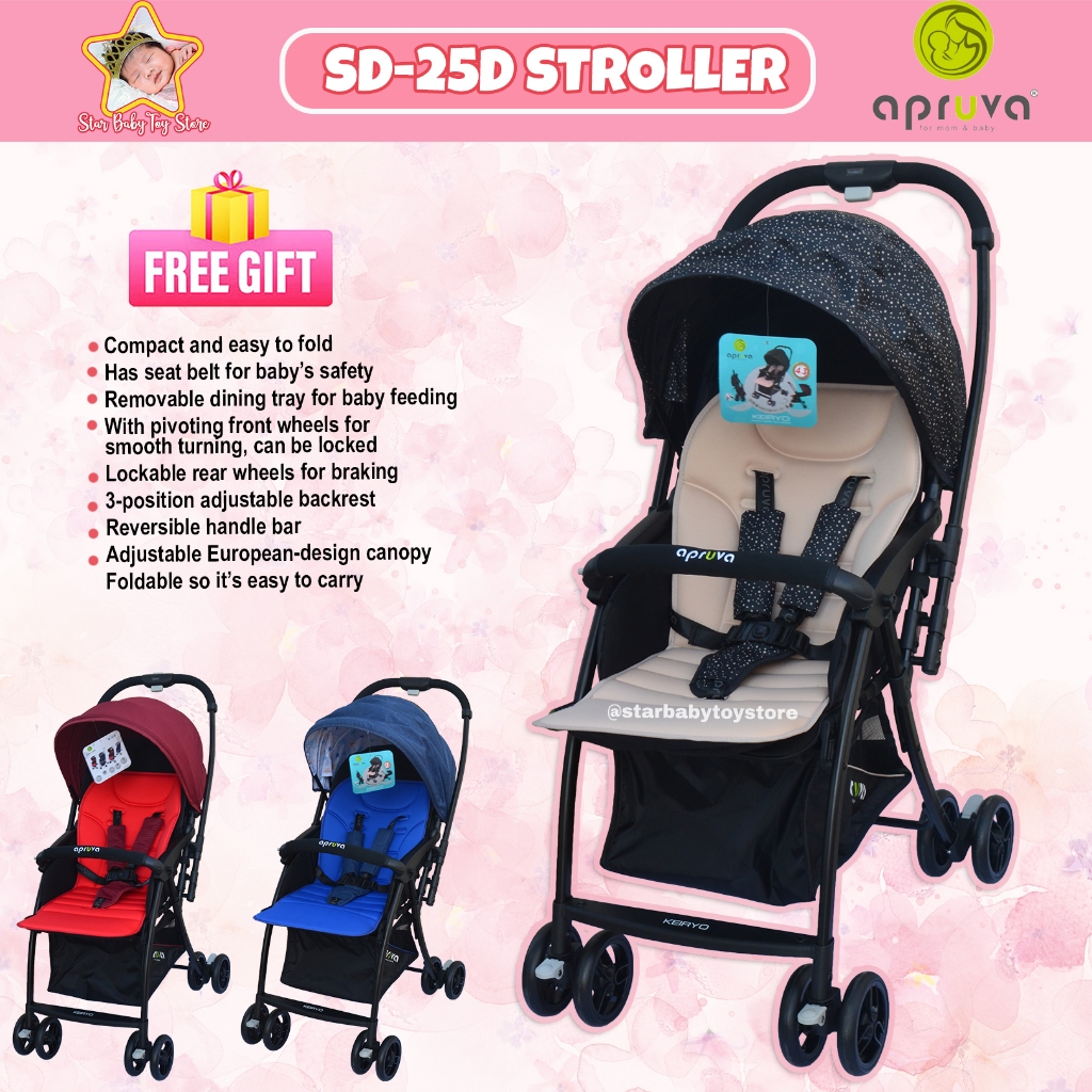 Apruva Stroller for Baby Sd-25D Keiryo Lightweight and with Reversible ...