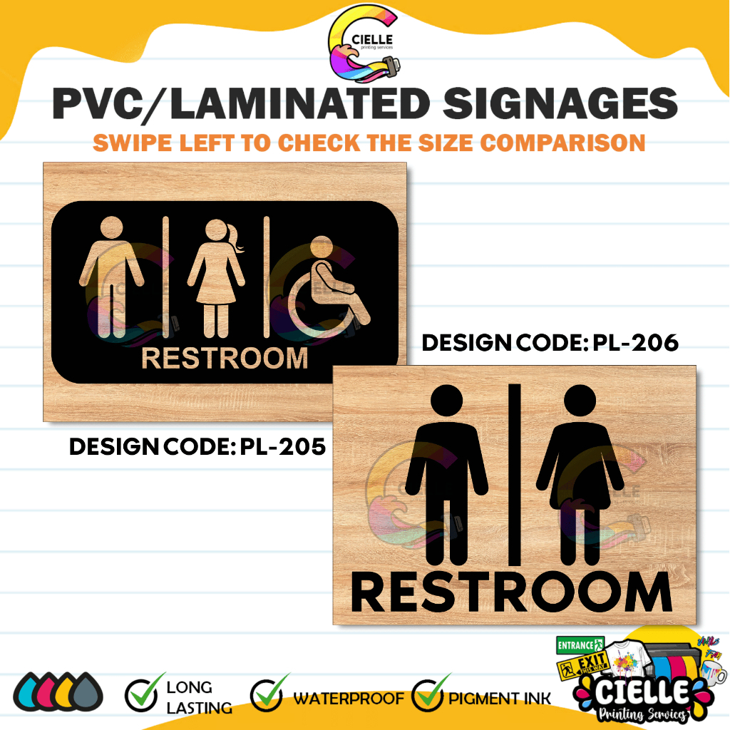 Shop comfort room sign for Sale on Shopee Philippines