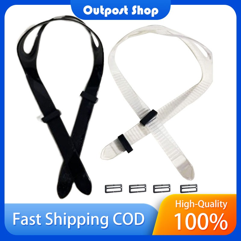 Swimming Goggles Strap Replacement Silicone Diving Silicone Strap Black ...