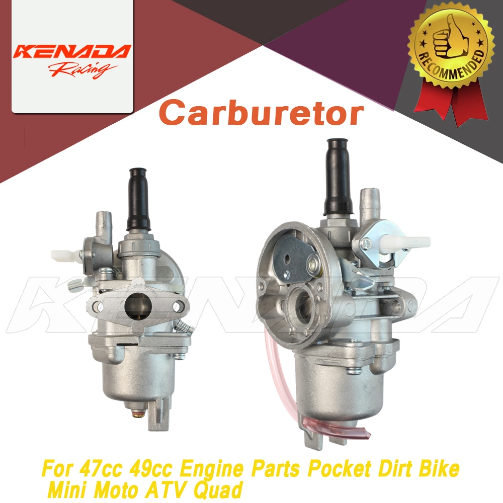 Carburetor 47cc 49cc Engine Parts Pocket Dirt Bike Mini Moto ATV Quad ...