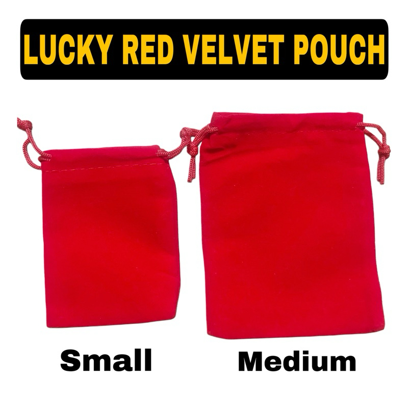 Lucky Red Velvet Pouch | Shopee Philippines