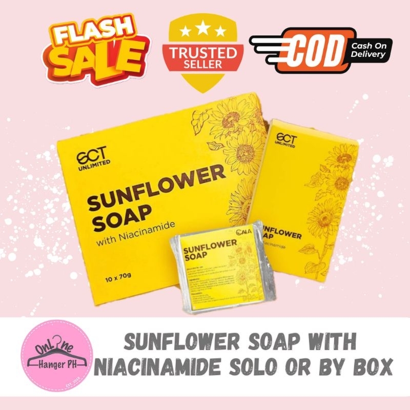 SCT Unlimited Sunflower Soap with Niacinamide Solo pack or by 10s with ...