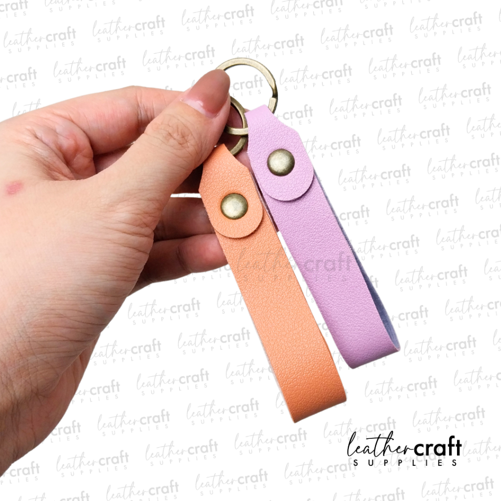 Leather Keychain Keyholder Plain for business wedding souvenir events ...