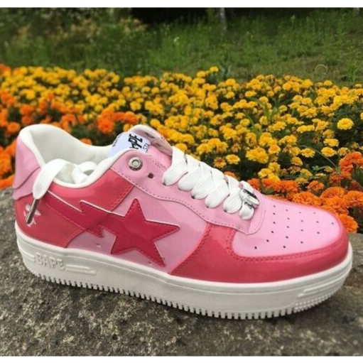 Bape Sta Spike Orange Korean Classic Sports Casual Rubber Sneaker shoes ...