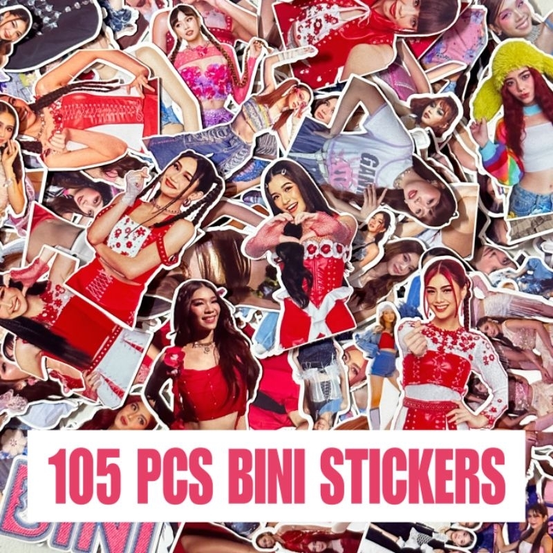 105pcs BINI MATTE WATEPROOF STICKERS | Waterproof BINI Stickers | BINI ...
