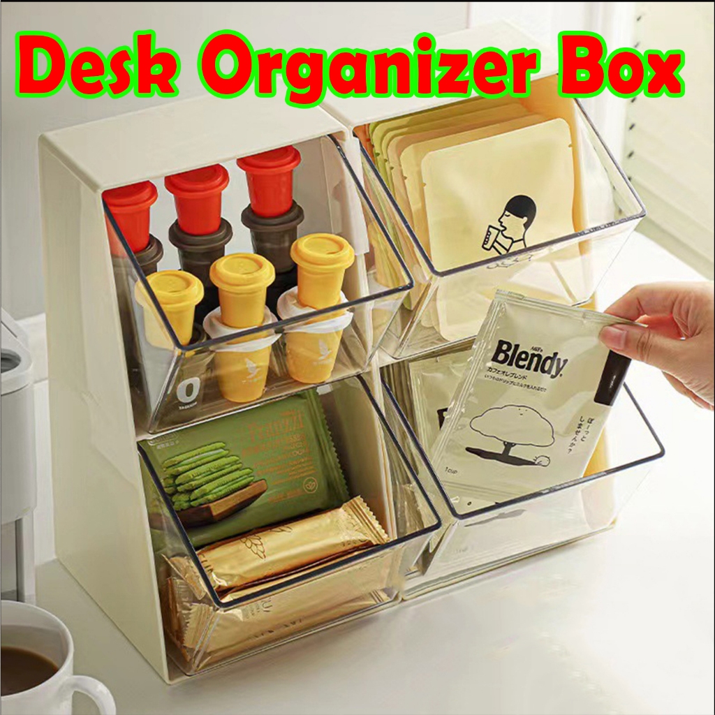 Acrylic Desktop Tea Display Rack Coffee Capsule Storage Box Tea Bag ...