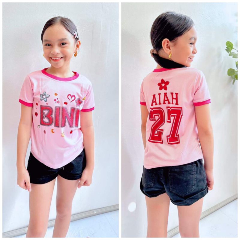 Bini Trending Jersey Round neck Shirt for Kids/girls | Shopee Philippines