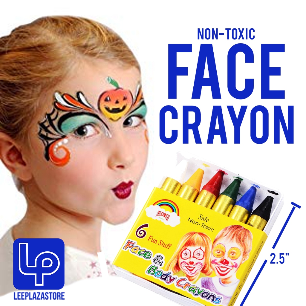 Non-Toxic Face & Body Paint /Face & Body Crayons Bright Colors | Shopee ...