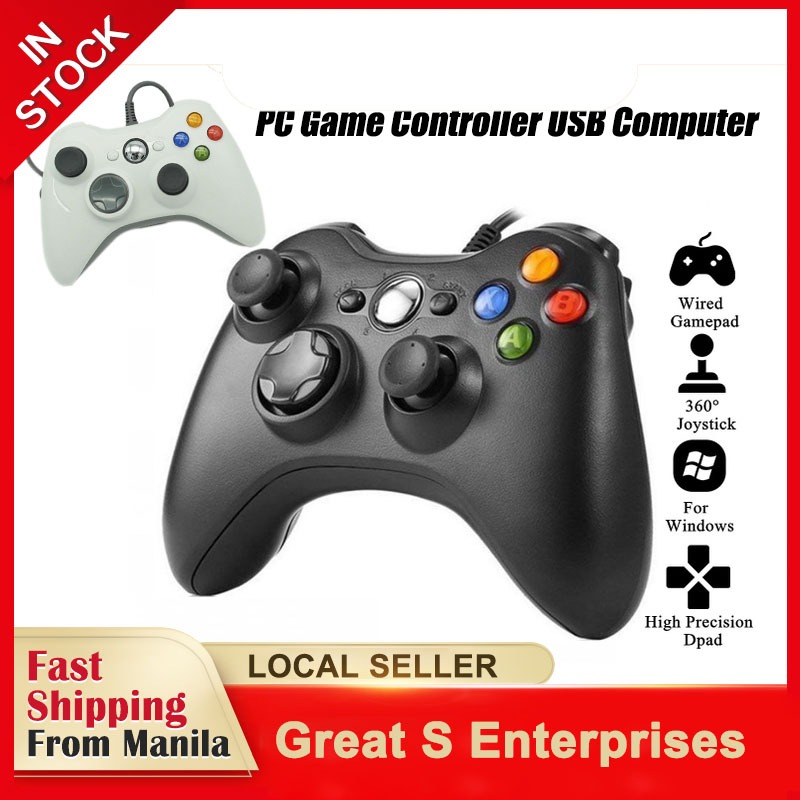 Wired USB Controller Gamepad also for Xbox 360 Working on PC Windows 7 ...