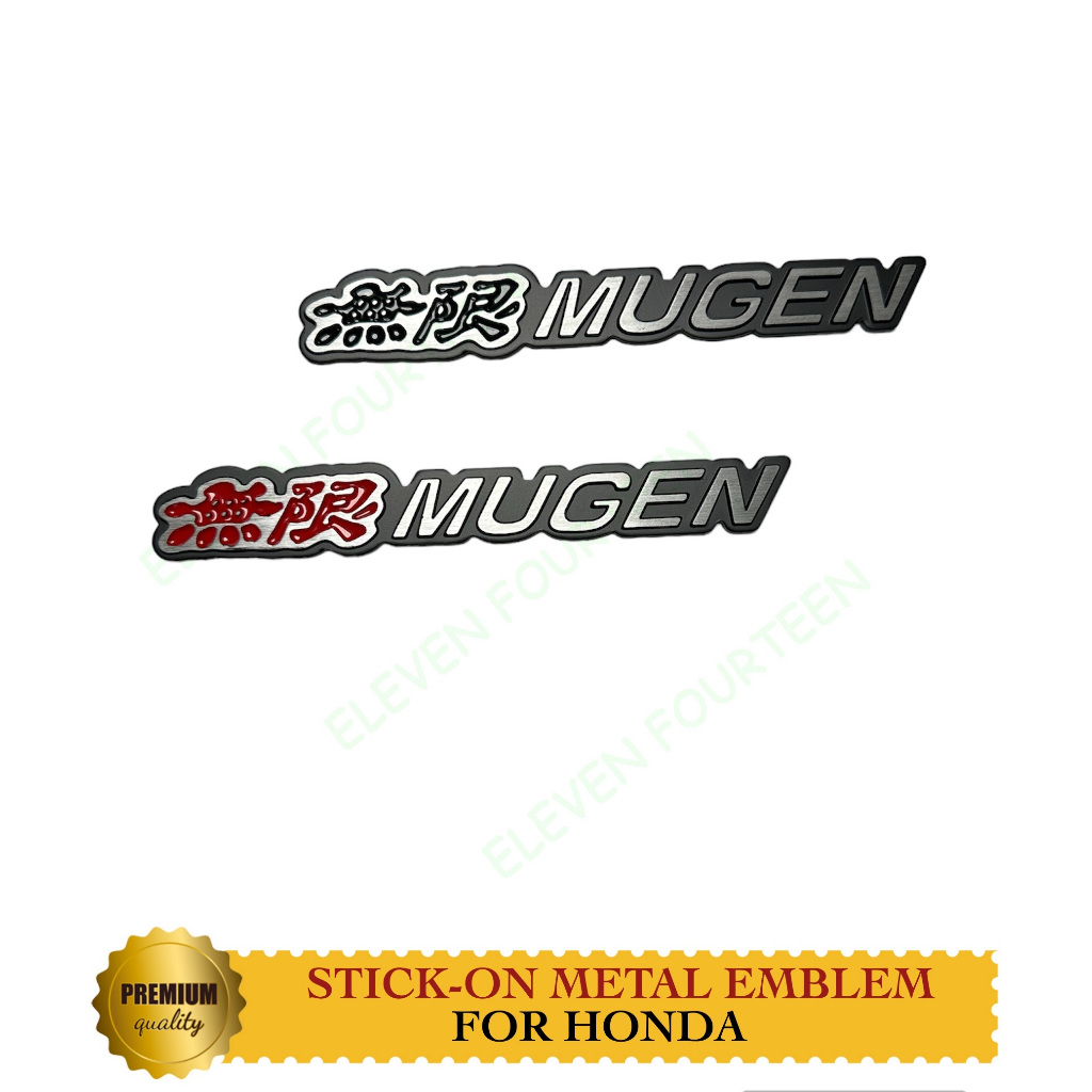 Honda MUGEN 3D emblem metal Sticker Car Stick-on Metal Emblem | Shopee ...
