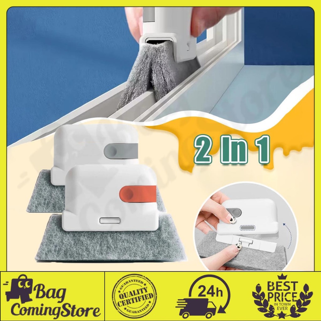 Hand-Held Window Groove Cleaning Brush Creative 2 In 1 Magic Window ...