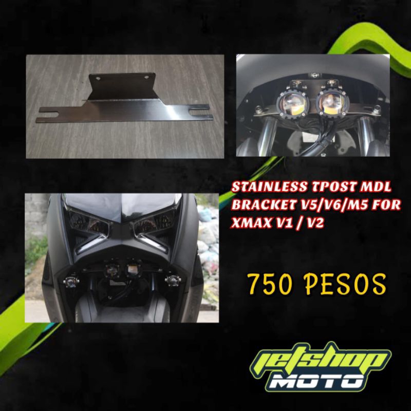 STAINLESS TPOST M5 / NIGHT RIPPER BRACKET FOR XMAX V2 | Shopee Philippines