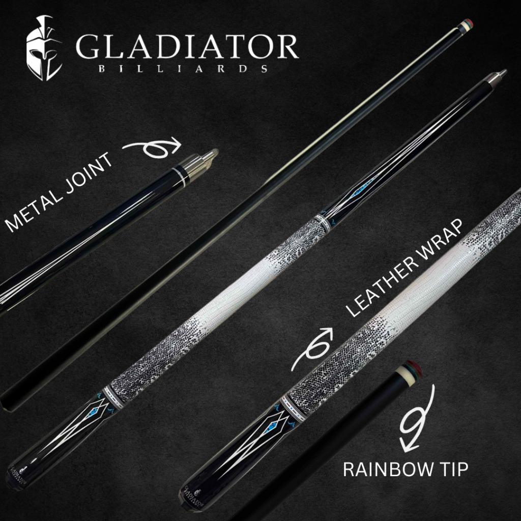 Original Gladiator Billiard Cue Stick Lizard Skin | Shopee Philippines