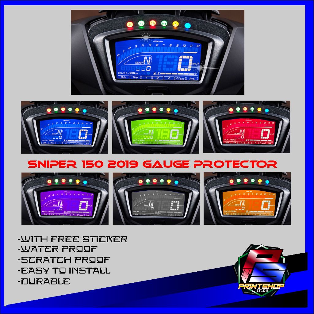 Sniper 150 Speedometer LCD Panel Gauge Protector Film Anti Scratches ...