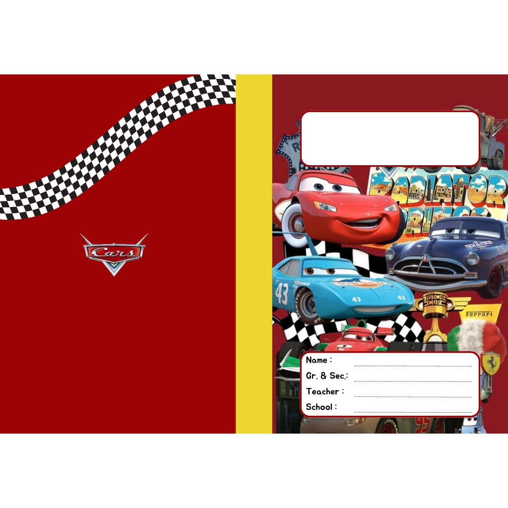 Notebook! Lightning Mcqueen A5 Notebook | Paper Quality School Notebook ...