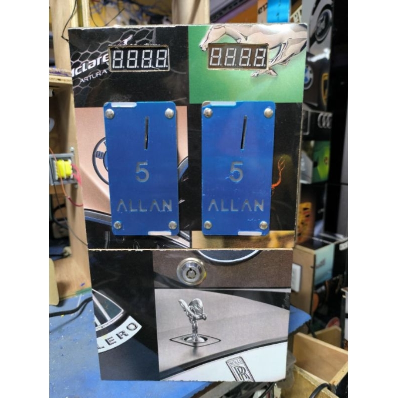 PISONET COIN SLOT BOX - WOODEN - RANDOM DESIGN | Shopee Philippines