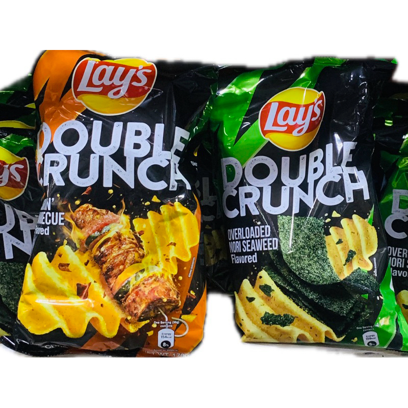 LAY'S DOUBLE CRUNCH SMOKIN BARBECUE 170G | Shopee Philippines
