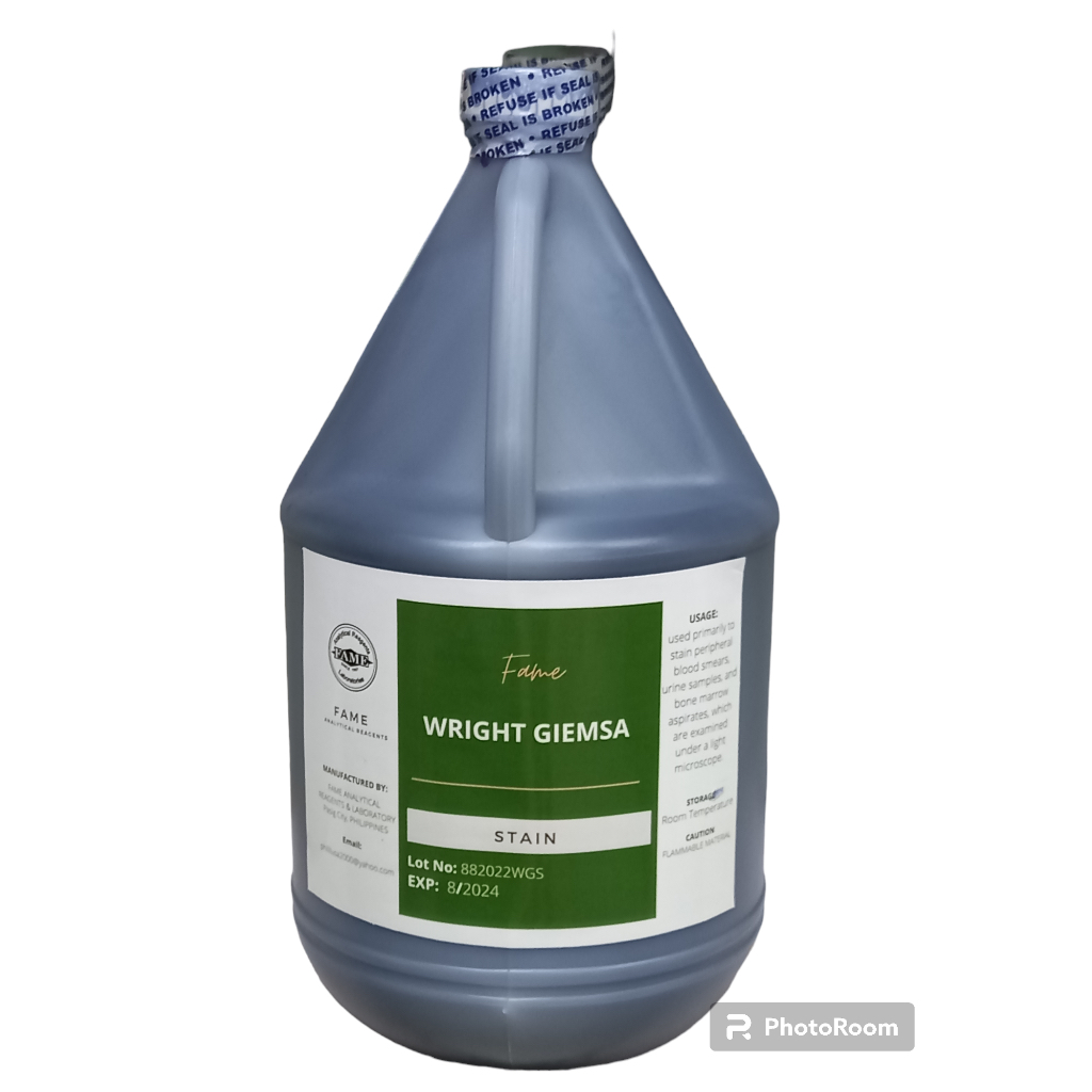 WRIGHT GIEMSA STAIN 500 ML LITER FAME REAGENTS & LABORATORY | Shopee Philippines