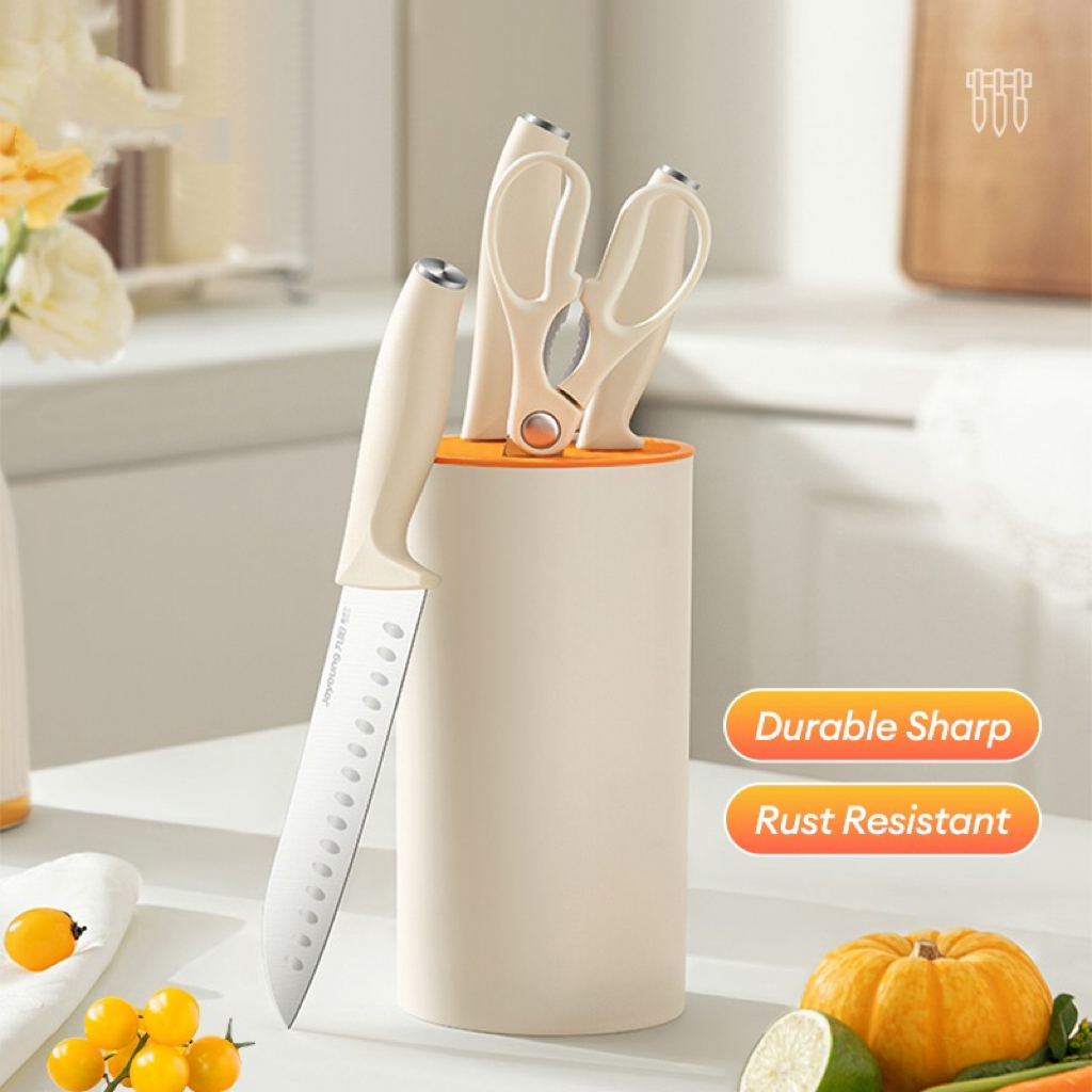 GCC Kitchen Knife Set 5 Piece Stainless Steel Precision Knife Chef's ...