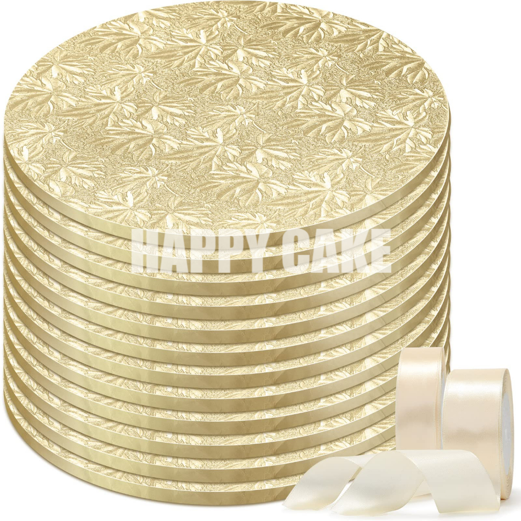 【Local Shipment】Cake Drum 12mm MDF 5mm Foil Styro Silver and Gold ...