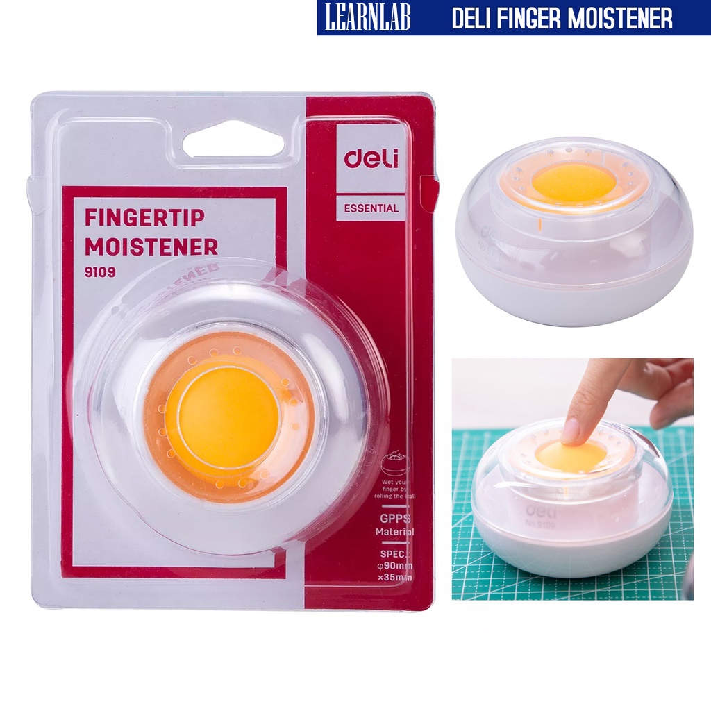 DELI 9109 FINGER WET TOOL (Fingertip Moistener for Reading Books and ...