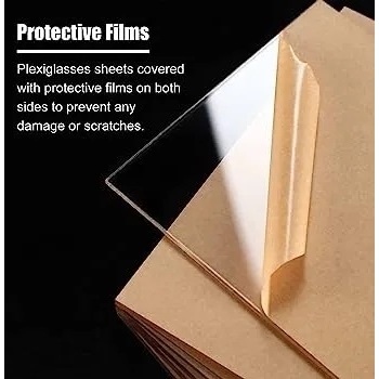 Clear Acrylic Sheet 3mm Thick 30cmx60cm Plastic Sheet PVC Sheet Panel ...