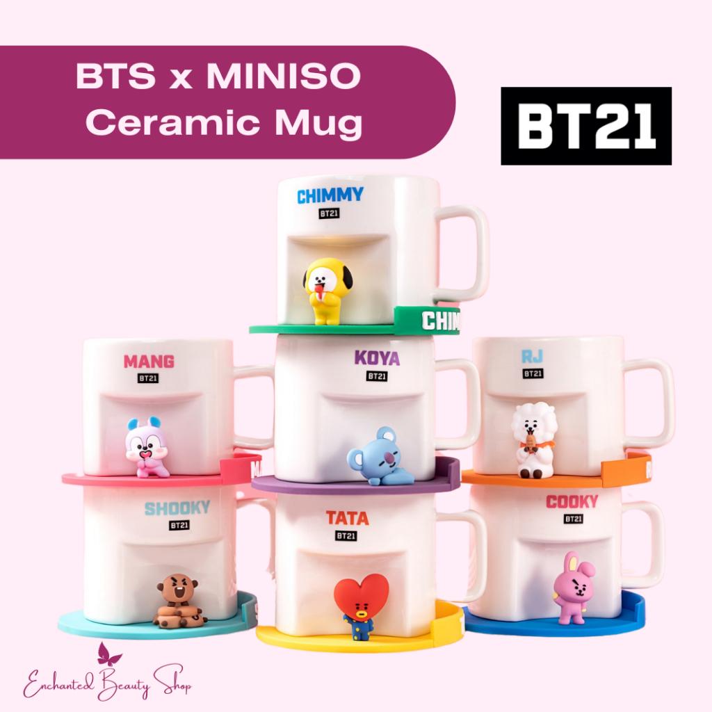 BT21 x MINISO Ceramic Mug Characters | Shopee Philippines