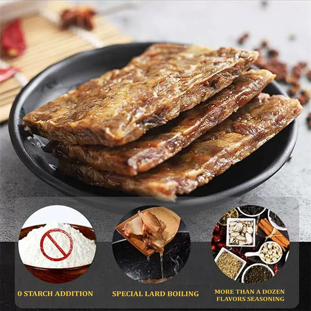 Three Layer Fragrant Pork Belly Liempo Original Crispy Flavor Meat 45g ...