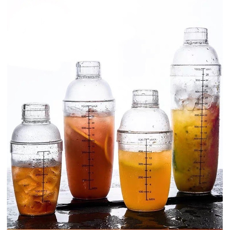 1000ml Acrylic Milk Tea Shaker Cocktail Juice Shaker Bottle Milktea ...