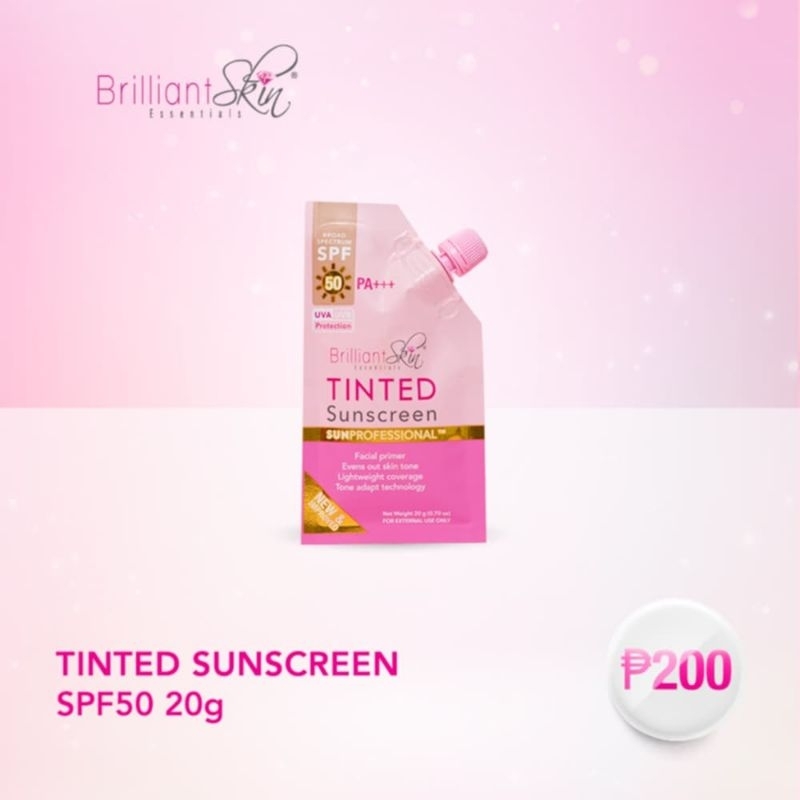 Brilliant Tinted Sunscreen Spf50 (20g) | Shopee Philippines