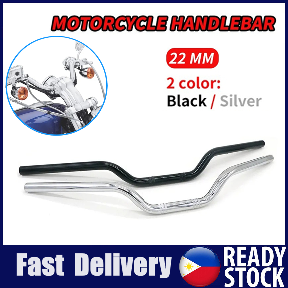 【Local Stock】22MM Universal Motorcycle Refit Handlebar Retro Black ...