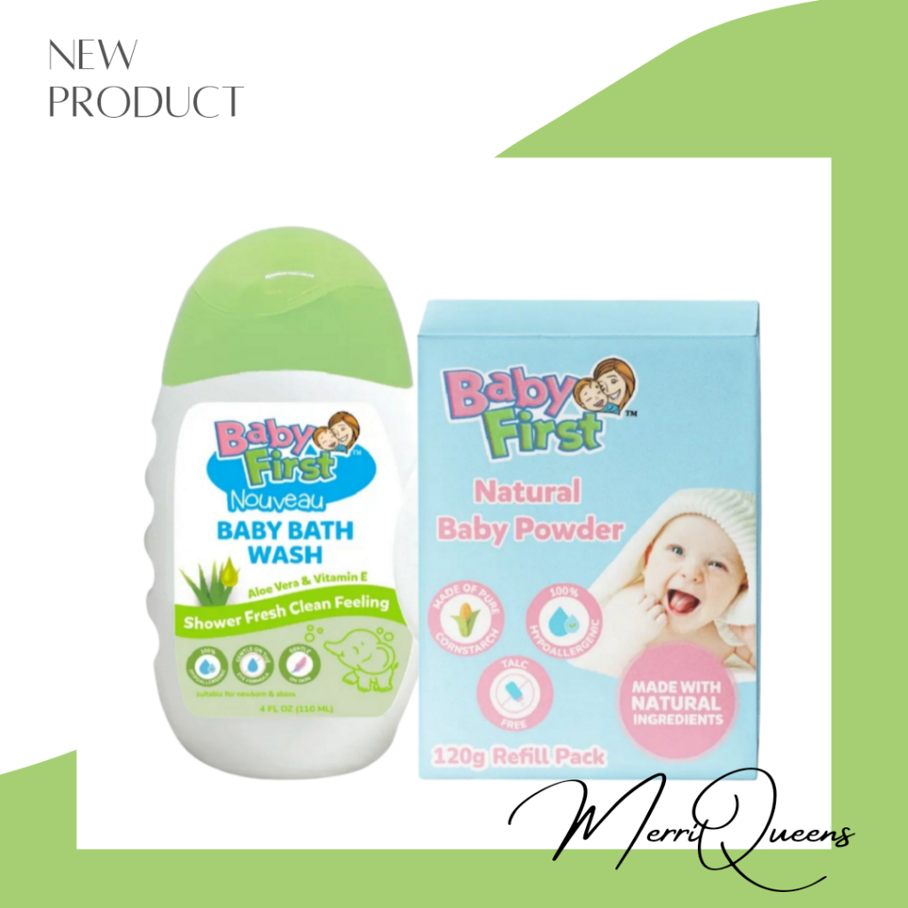 Baby First Nouveau Baby Bath Wash 110ml Aloe Vera & Baby First Natural ...
