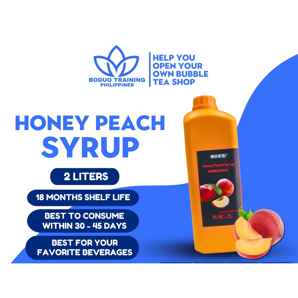 Honey Peach Syrup Fruit Tea Syrup / Milktea Syrup | Shopee Philippines