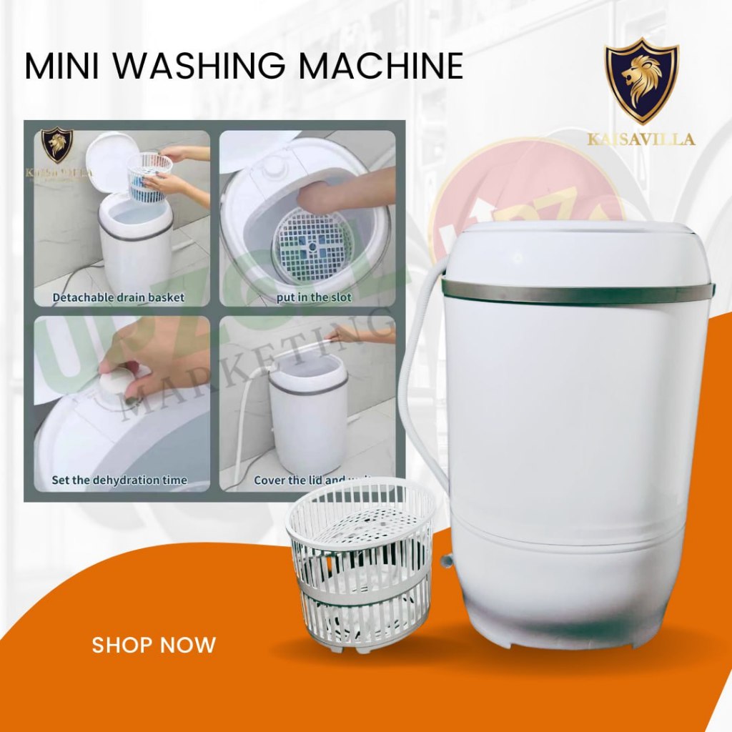 Kaisa Villa JD-8057 Mini Washing Machine: Space-Saving, Powerful ...