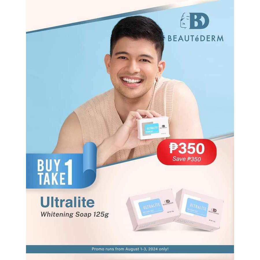 Buy 2 Ultralite Soap (Algowhite, Glutathione & Collagen) 75g And 125g ...