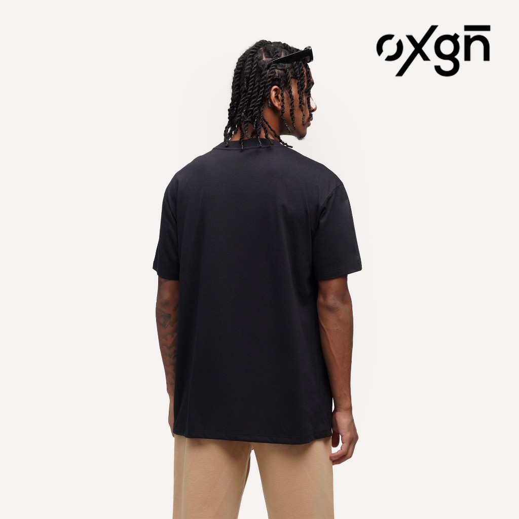 OXGN Logo Graphic T-Shirt For Men (Black/Latte Brown) | Shopee Philippines