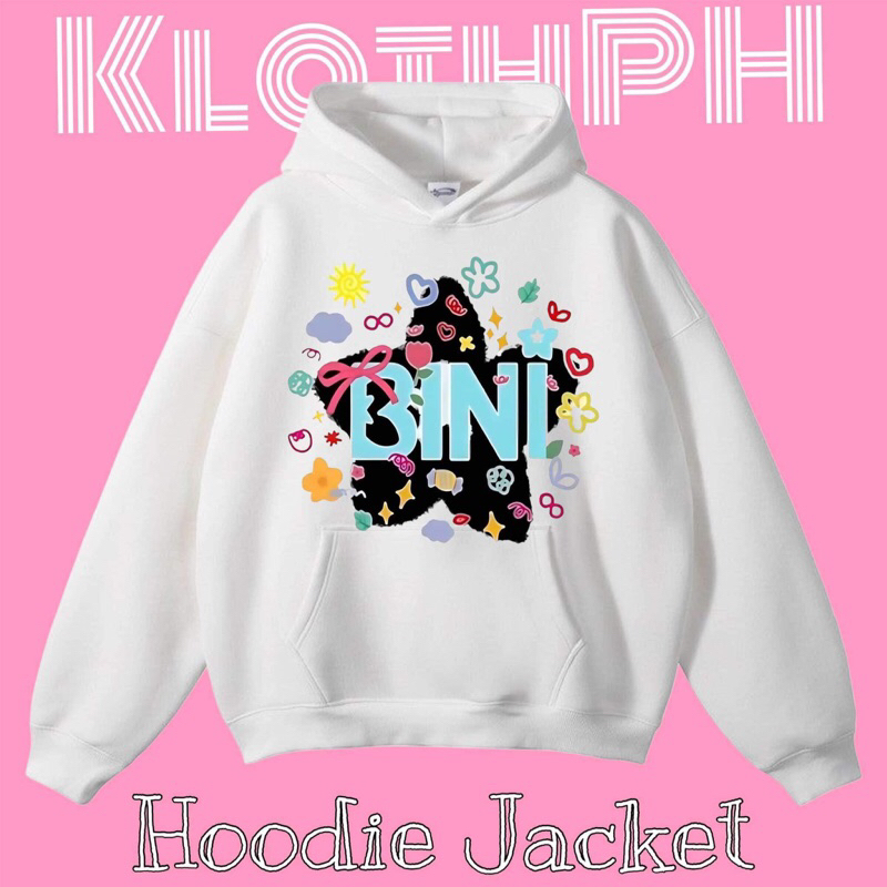 BINI HOODIE JACKET WITH SUBLI PRINTS FREESIZS UPTO LARGE | Shopee ...