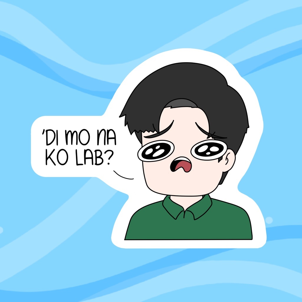 SSKAIT Boy Waterproof funny landi mood die cut sticker - Di mo na ko ...