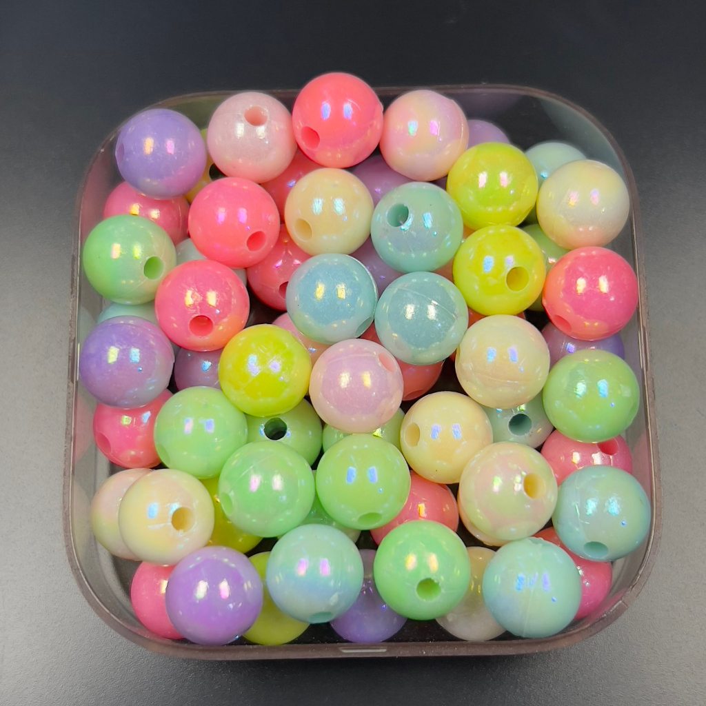 30 Pcs Round Beads 10mm Multicolor Big size DIY Beads Art and Crafts ...