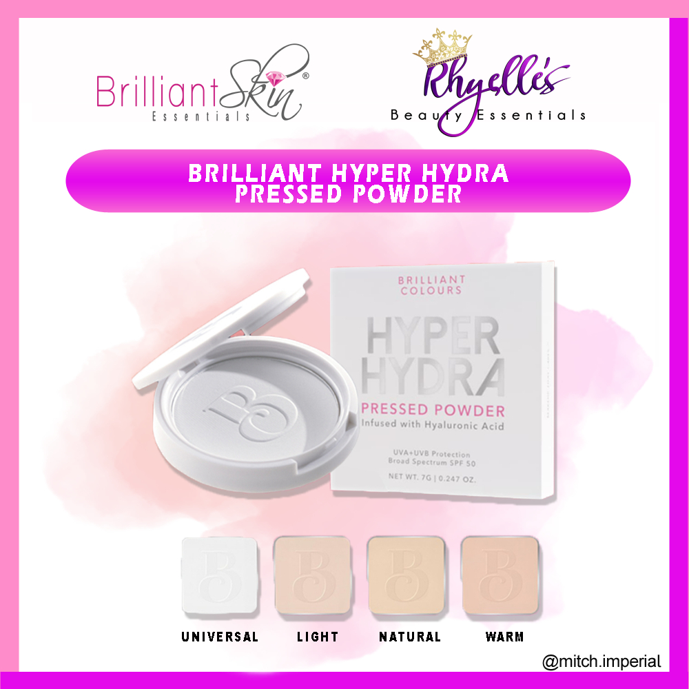 BRILLIANT HYPER HYDRA PRESSED POWDER SPF 50 HIGH COVERGE LONG WEARING ...