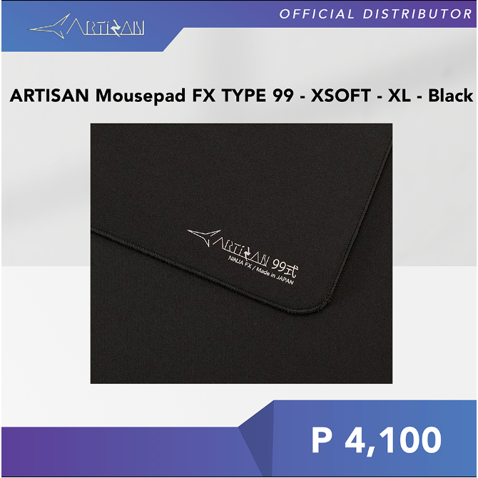 Artisan Mousepad NINJA FX TYPE-99 | XSOFT | SOFT | XL | BLACK | Shopee Philippines