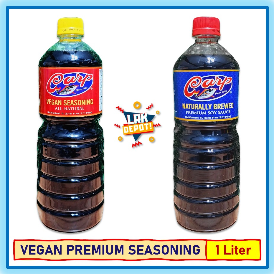 Carp VEGAN Seasoning / Premium Soy Sauce (All-Purpose & Naturally Fermented) - 1 Liter | Shopee ...