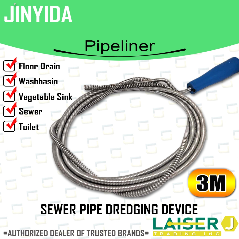 Steel Plumbing Clog Drain Remover Tool 3M Drain Snake Pipe Dredging ...