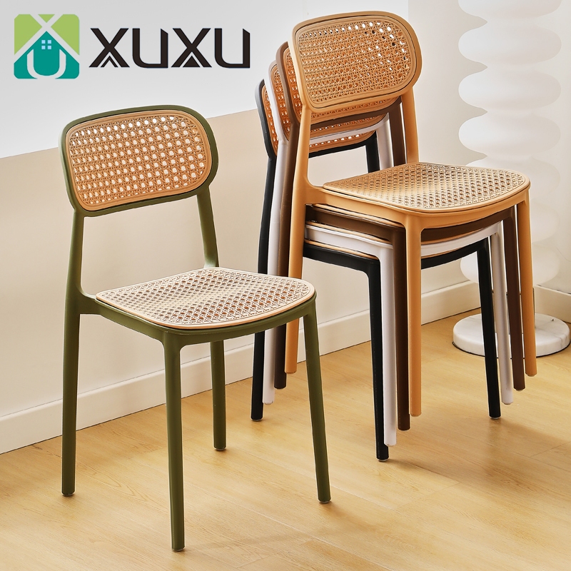 Rattan Plastic Chair Dining Chair Outdoor Waterproof Chair With ...
