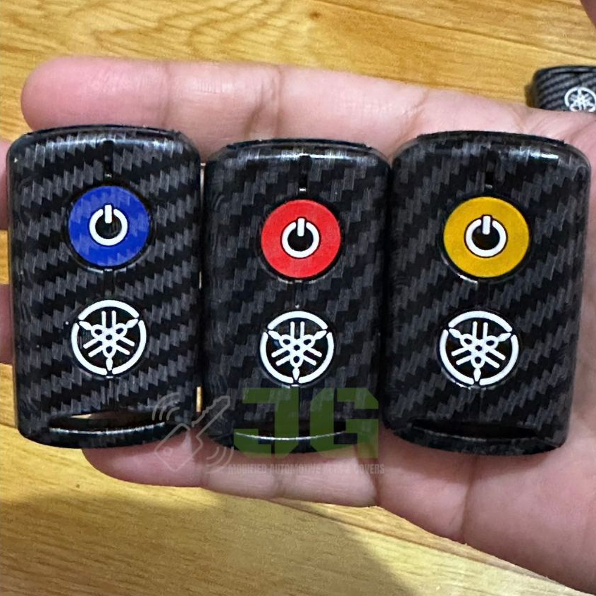 JG Carbon Fiber Hard Plastic Key Cover for Yamaha NMAX, Aerox Remote ...