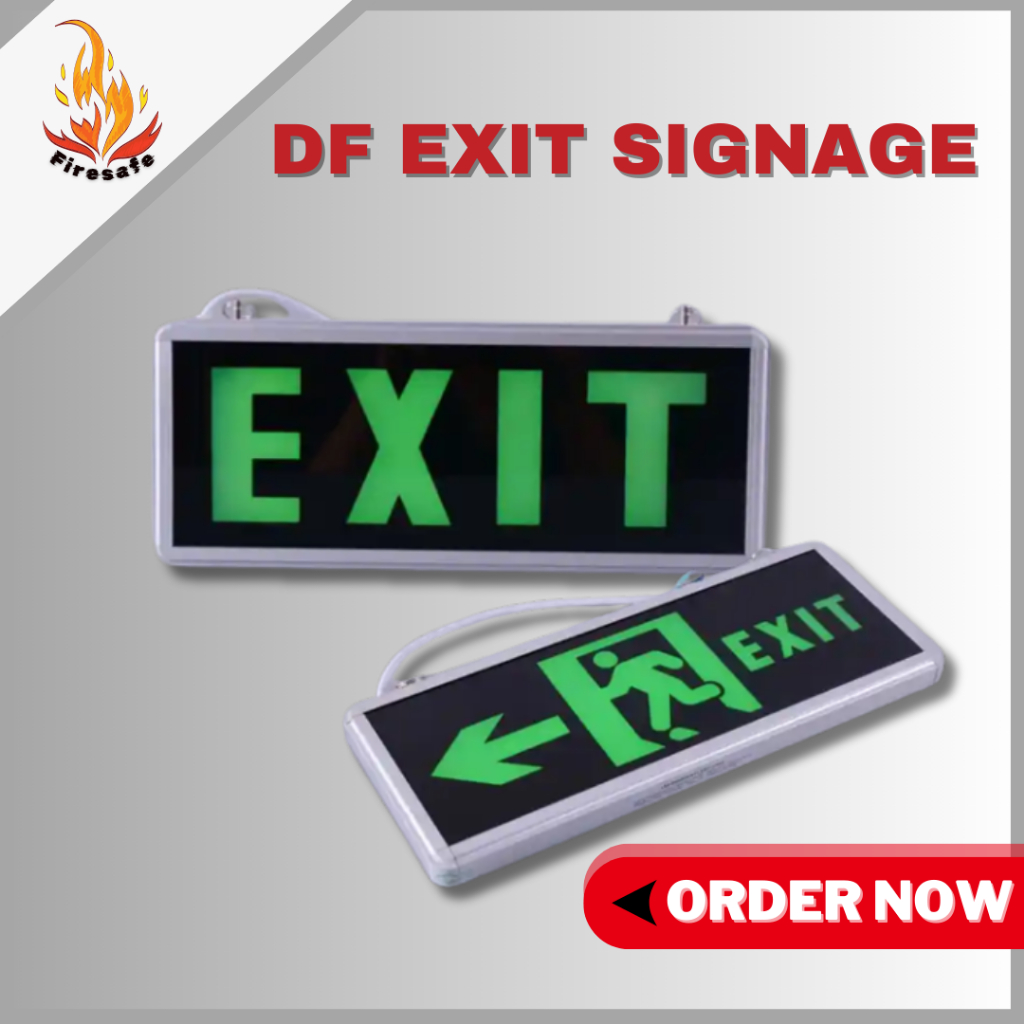 Double Face Exit LED Light Signage Emergency Exit Light Sign Fire ...