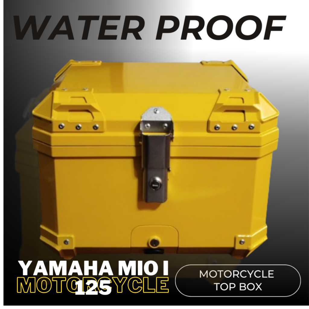 YAMAHA MIO i 125 MOTORCYCLE TOP BOX WATER PROOF COLOR YELLOW HIGH ...