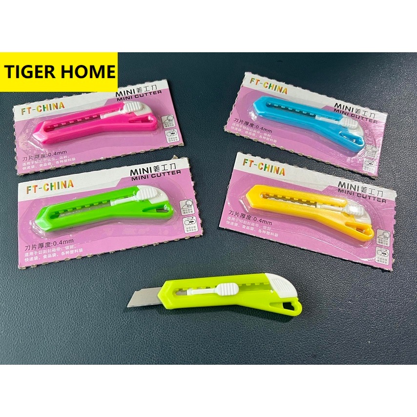 TIGER HOME Mini Portable Utility Knife Candy Color Mini Paper Cutter ...