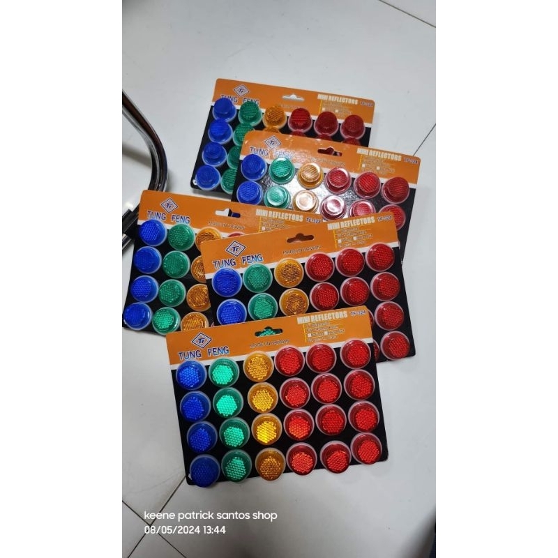 MINI REFLECTOR bilog 20 pesos each RED BLUE green orange | Shopee ...