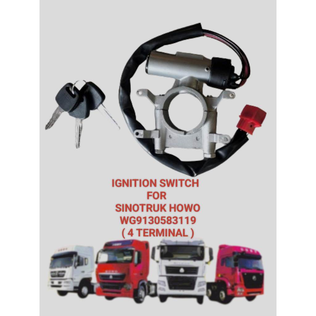 IGNITION SWITCH FOR SINOTRUK HOWO WG9130583119 (4TERMINAL) | Shopee ...